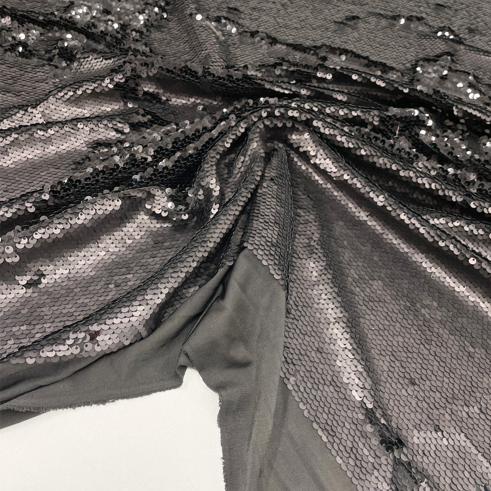 Sequined fabric, polyester - Overlap, Paradise - Torretto Tessuti